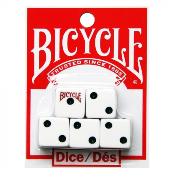 Bicycle | Games | Nwt Bicycle Dice Set Of 5 Vintage | Poshmark
